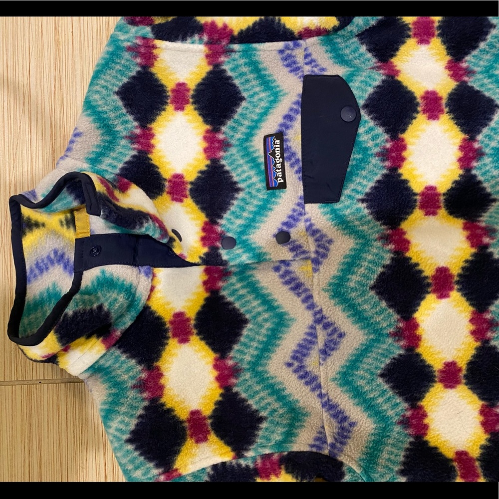 Rare Patagonia Aztec Quarter Zip Synchilla Fleece - Gem